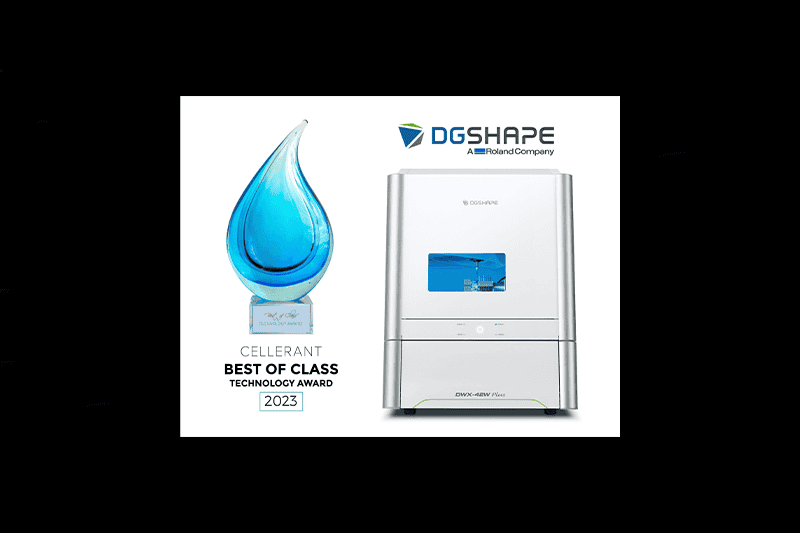 DWX-42W Plus Chairside Milling Solution Wins 2023 Cellerant Tech Award